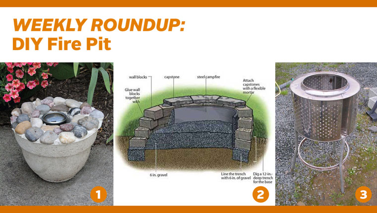 Weekly Round Up - DIY a Fire Pit - Classic Accessories Blog